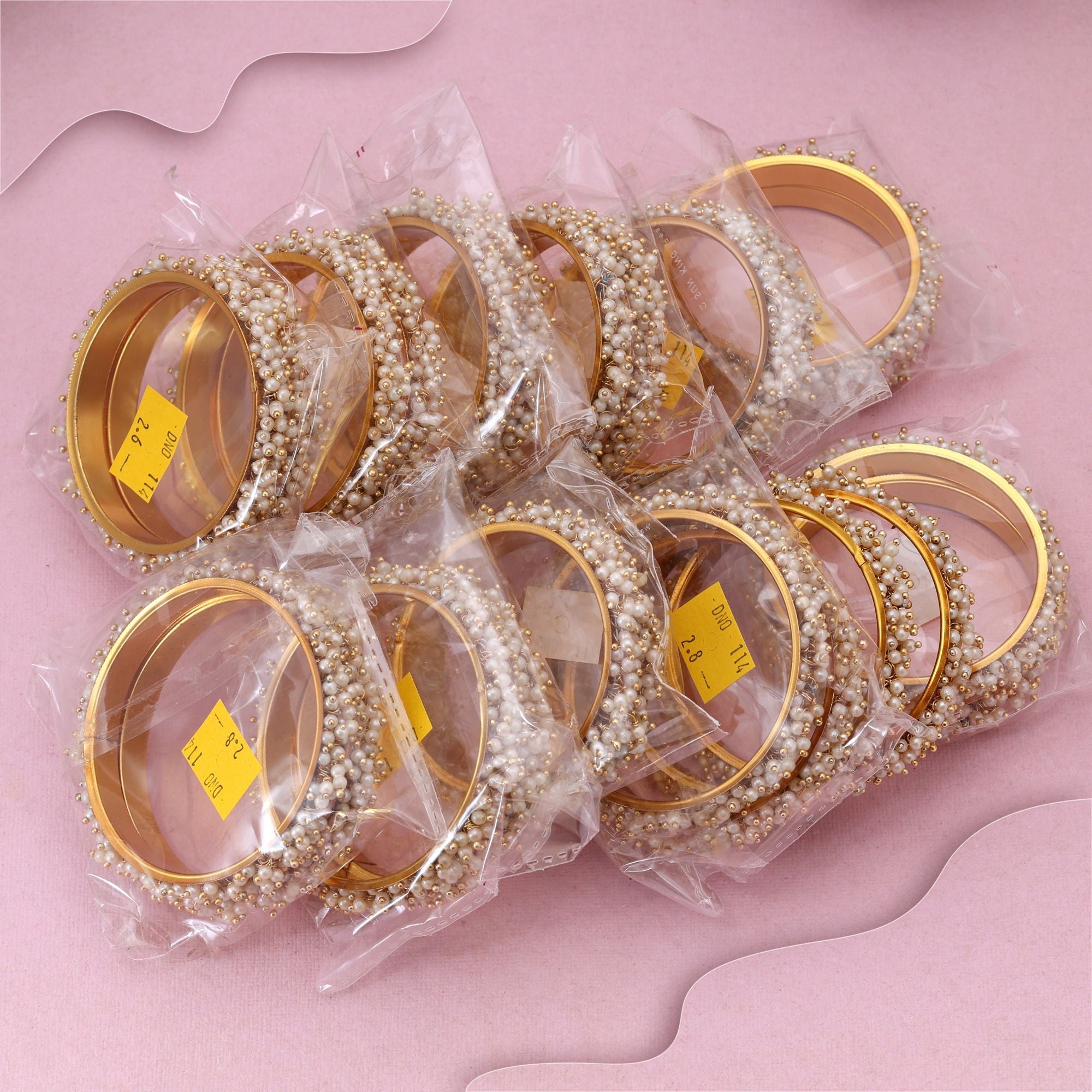 Luxurious Gold Color 12 Set Of Bangles Combo Ideal For Bridal And Ethn ...