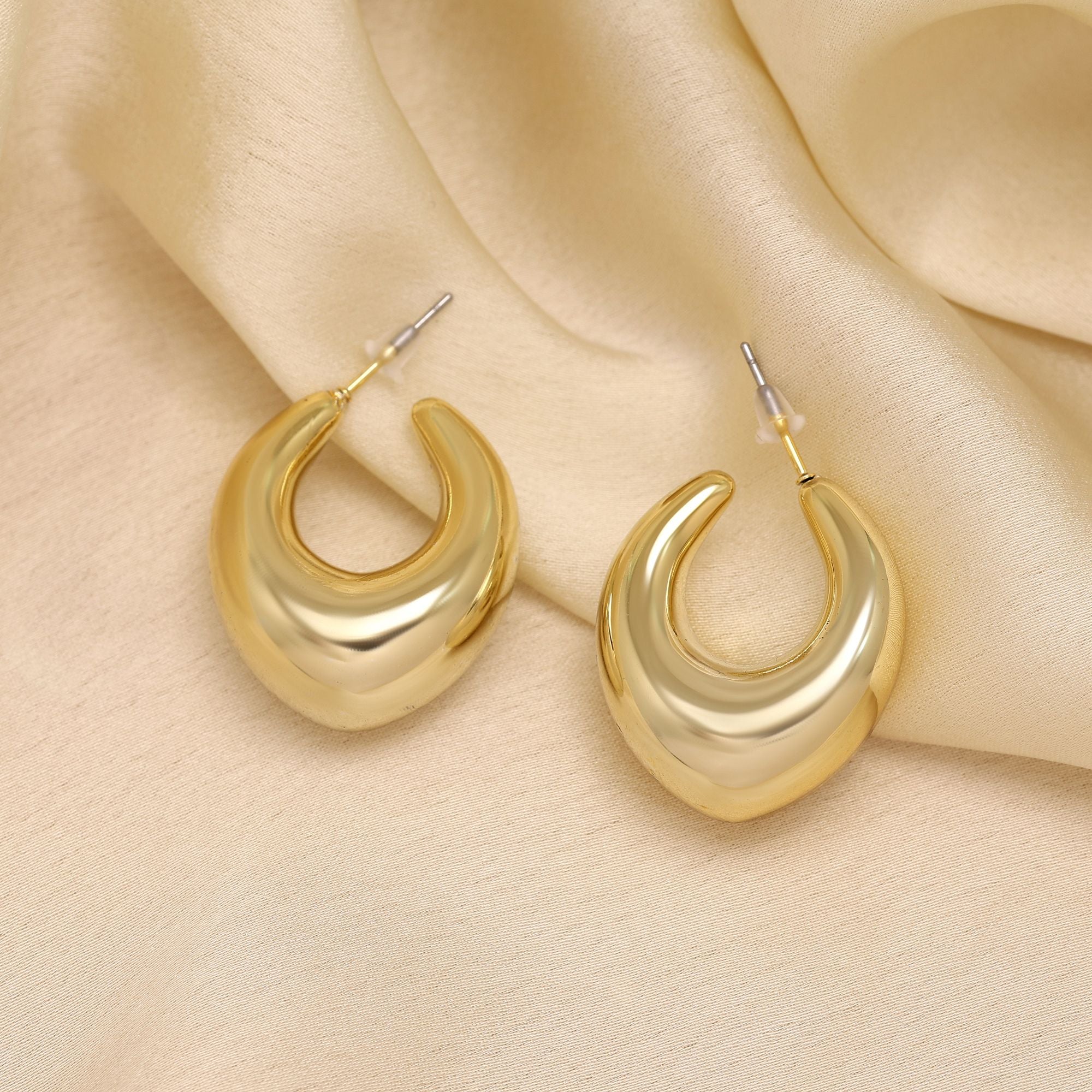 Royal Gold Color 12 Pair Of Fashion Earrings Perfect For Weddings, Fes ...